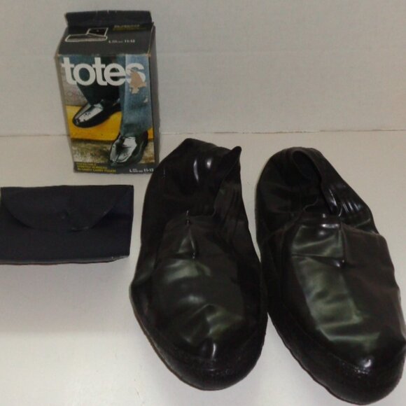 totes | Shoes | Vintage Totes Shoe Cover Waterproof Boot Overshoe Black ...
